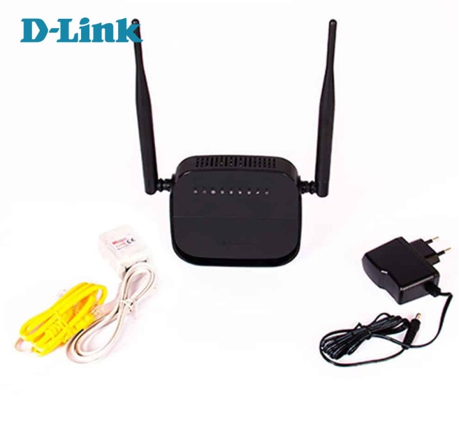 مودم روتر ADSL2 Plus بی سیم N300 دی-لینک مدل DSL-124 New – فروشگاه وی شاپ2